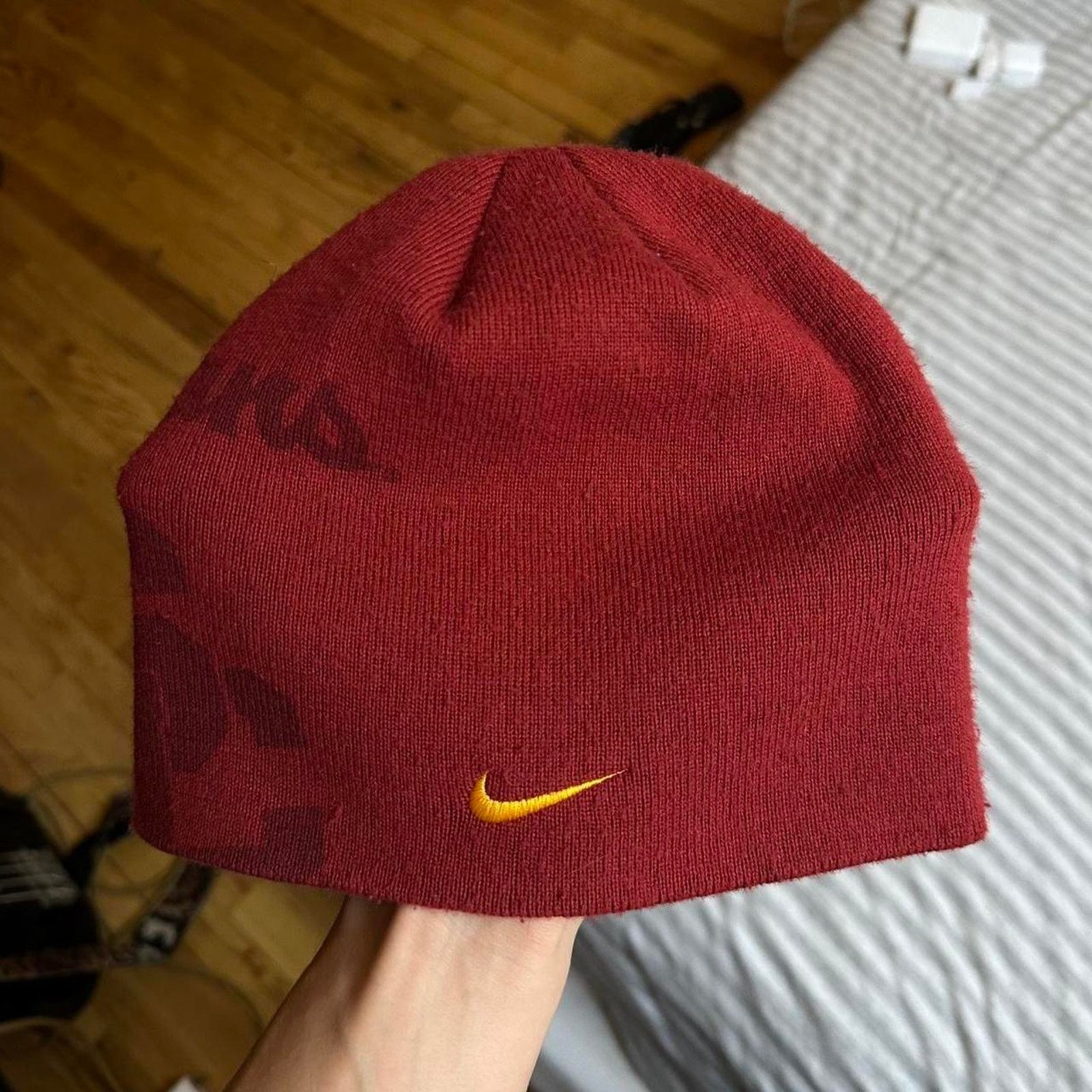 Nike Rare Vintage Y2K USC Trojans Team Nike Beanie Skullcap Hat | Grailed