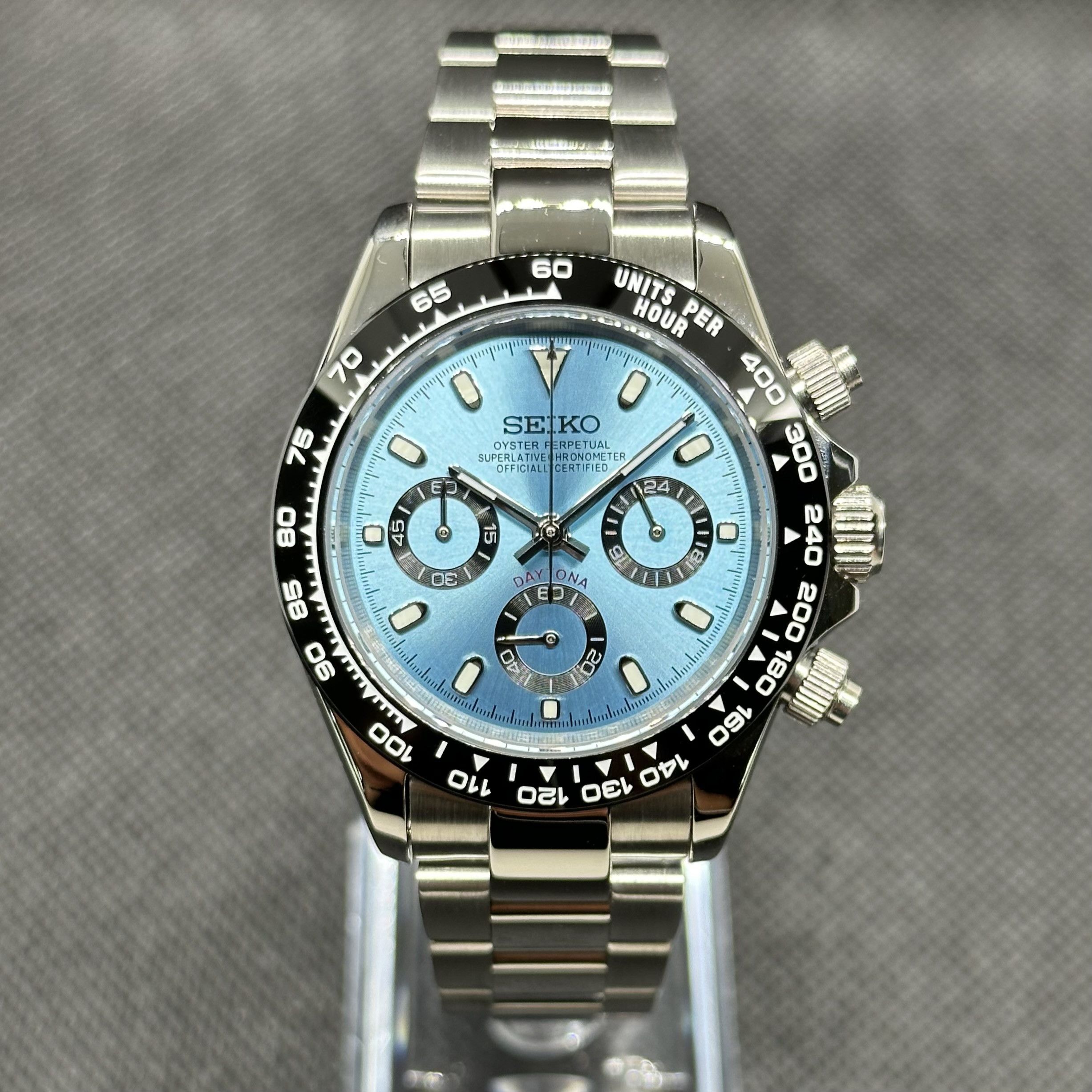 Custom Seiko Mod "Platona" Daytona Chronograph Watch | Grailed