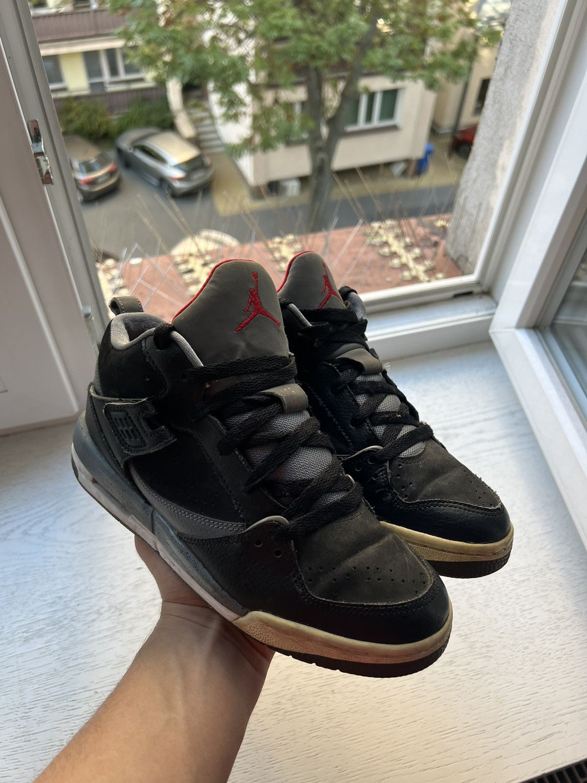Nike ️Vintage Nike Air Jordan Flight Classic Fly 4 Bred Shoes ️ | Grailed