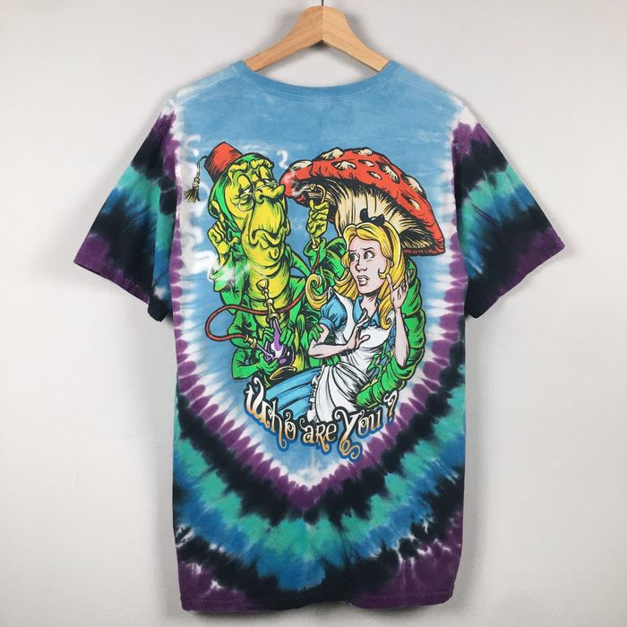 Liquid Blue Liquid Blue Alice in Wonderland T Shirt Tie Dye Tee Medium ...