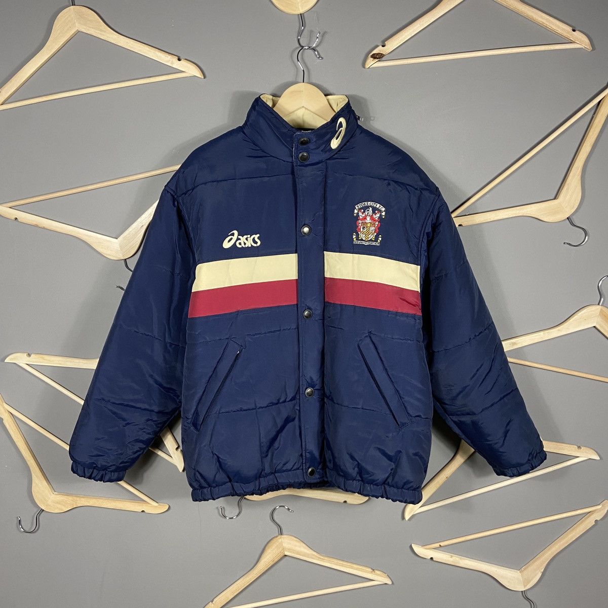 Vintage Vintage 90s Asics Stok City Puffer jacket | Grailed
