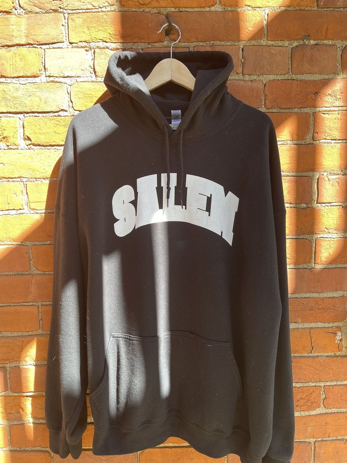 Band Tees Salem Black Collegiate Hoodie Sweatshirt S4lem | Grailed