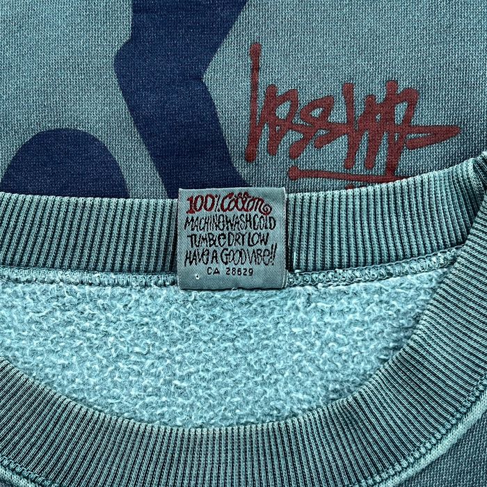 Stussy 90s Old Stussy Jazz Man Rasta Stickman Sweatshirt | Grailed