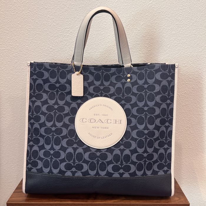 Coach coach Dempsey Tote 40 In Signature Denim With Coach Patch | Grailed
