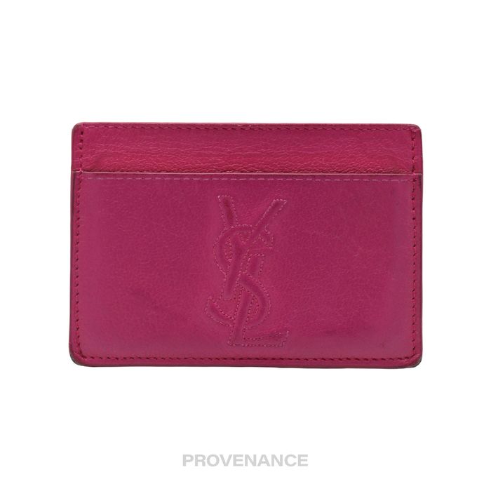 Saint Laurent Paris 🔴 Saint Laurent Paris YSL Logo Card Holder Wallet ...
