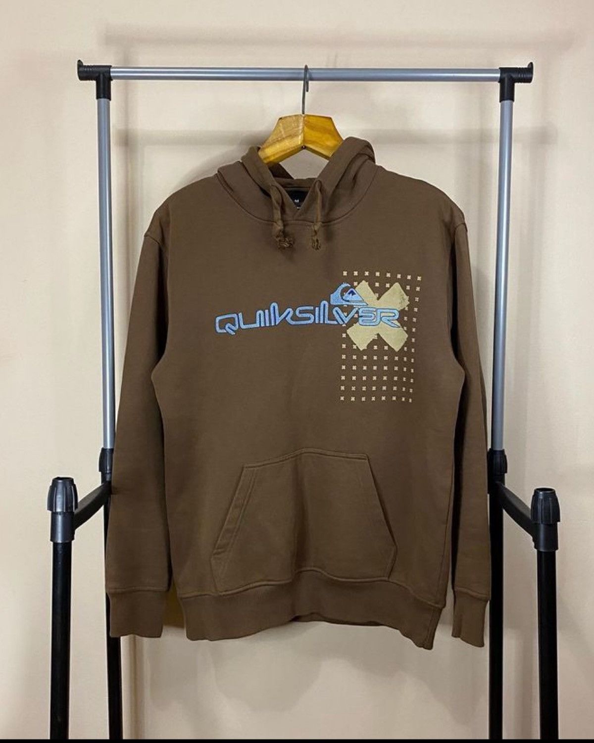 Quicksilver × Vintage Rare brown hoodie quicksilver | Grailed