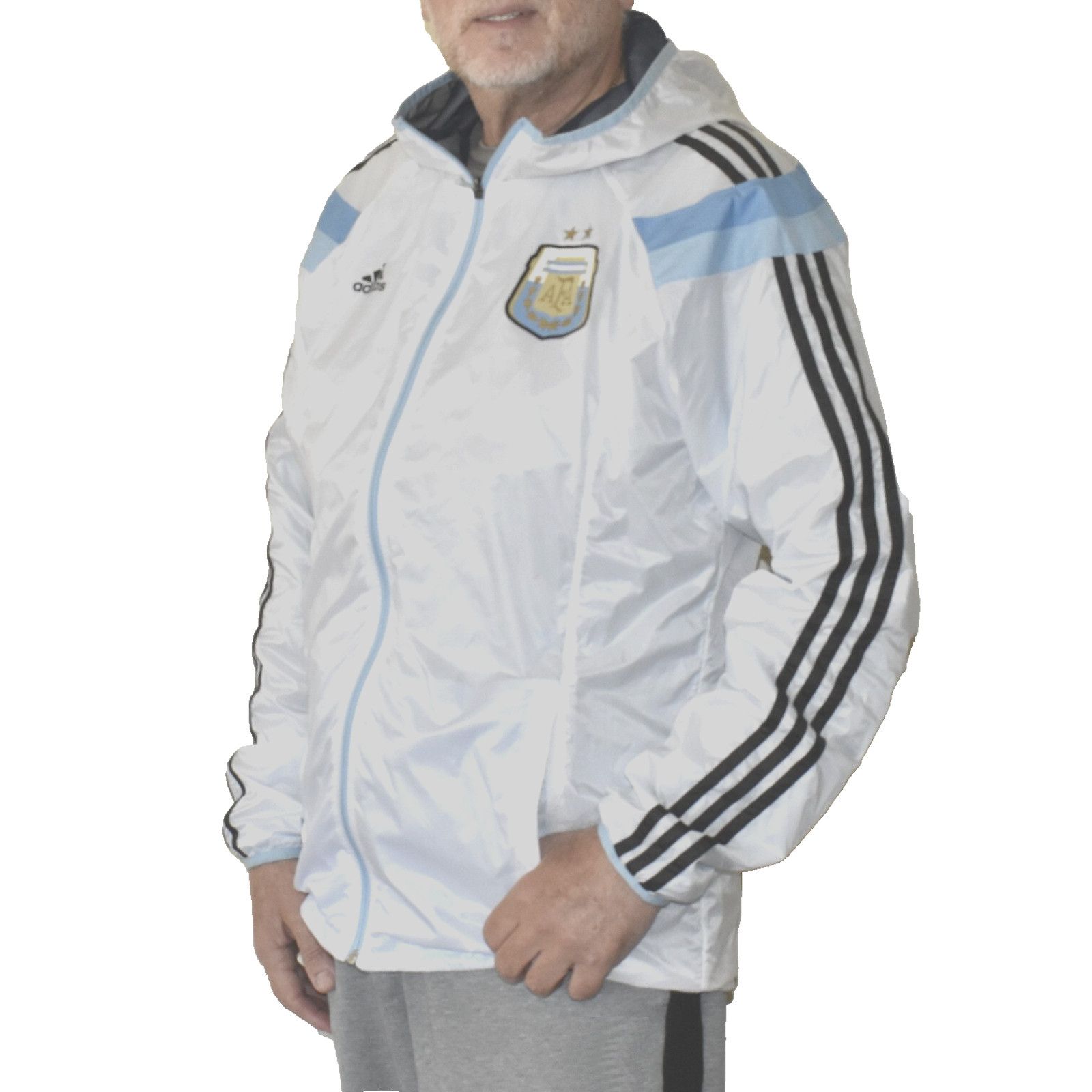 Adidas ADIDAS Argentina AFA World Cup 2014 Messi Era White Jacket L ...