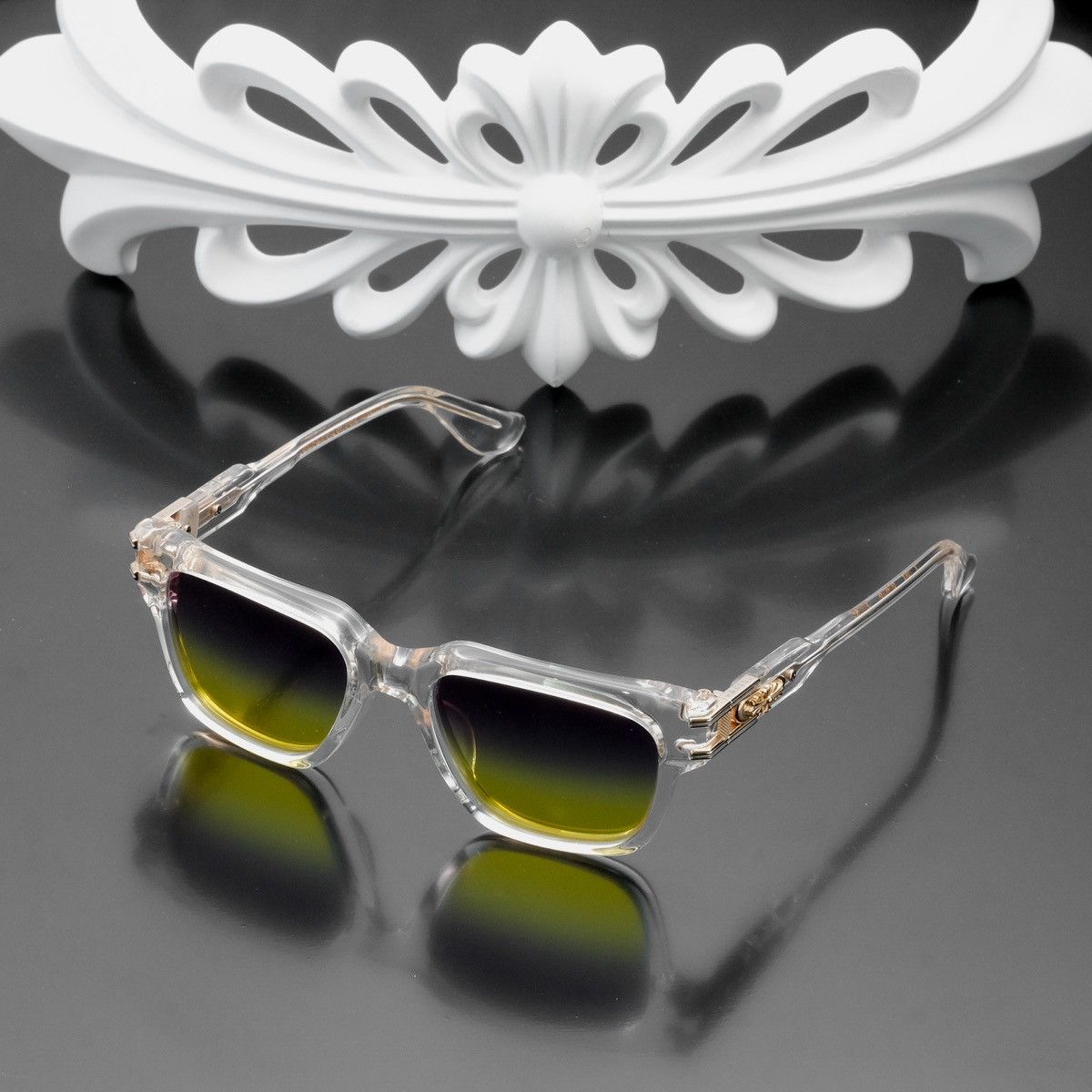 Chrome Hearts Chrome Hearts 1/1 Bulge - Custom “YELLOWFEVER” lenses ...