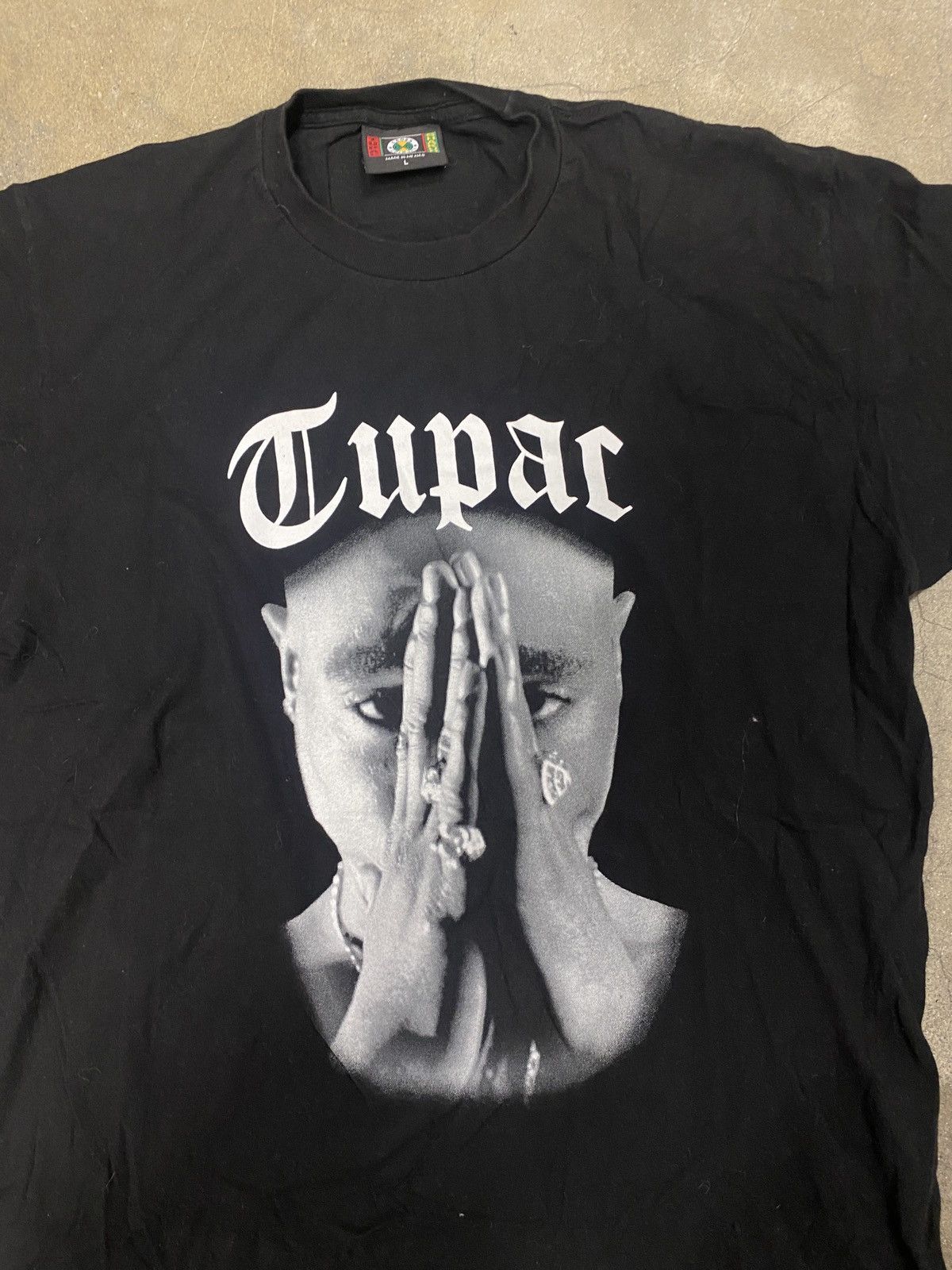 Vintage Rare Vintage Tupac Shakur 90s Praying Cross Colours Shirt | Grailed