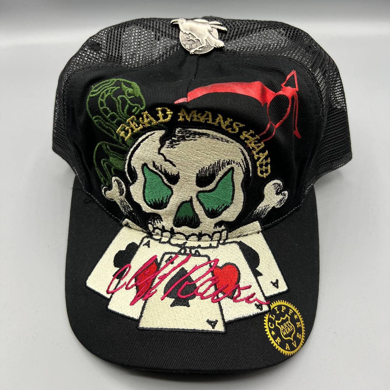 Ed Hardy Vintage Cliff Raven Hat Japanese tattoo Snap back Trucker ...