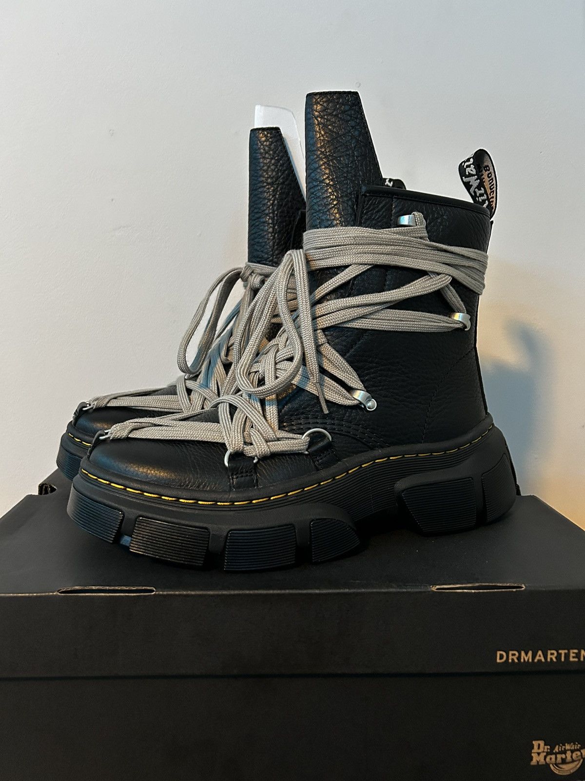 Rick Owens Rick Owens X Doc Marten 1460 DMXL Megalace Boot | Grailed
