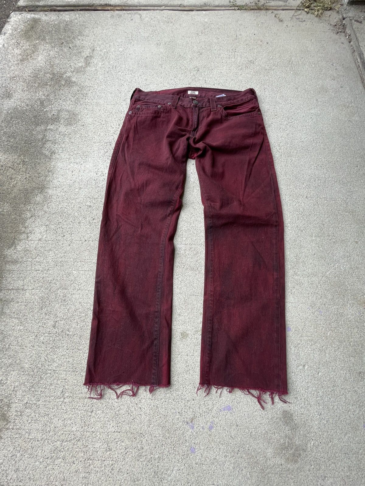 True Religion Blood Wash Cropped Raw Hem True Religion Denim | Grailed