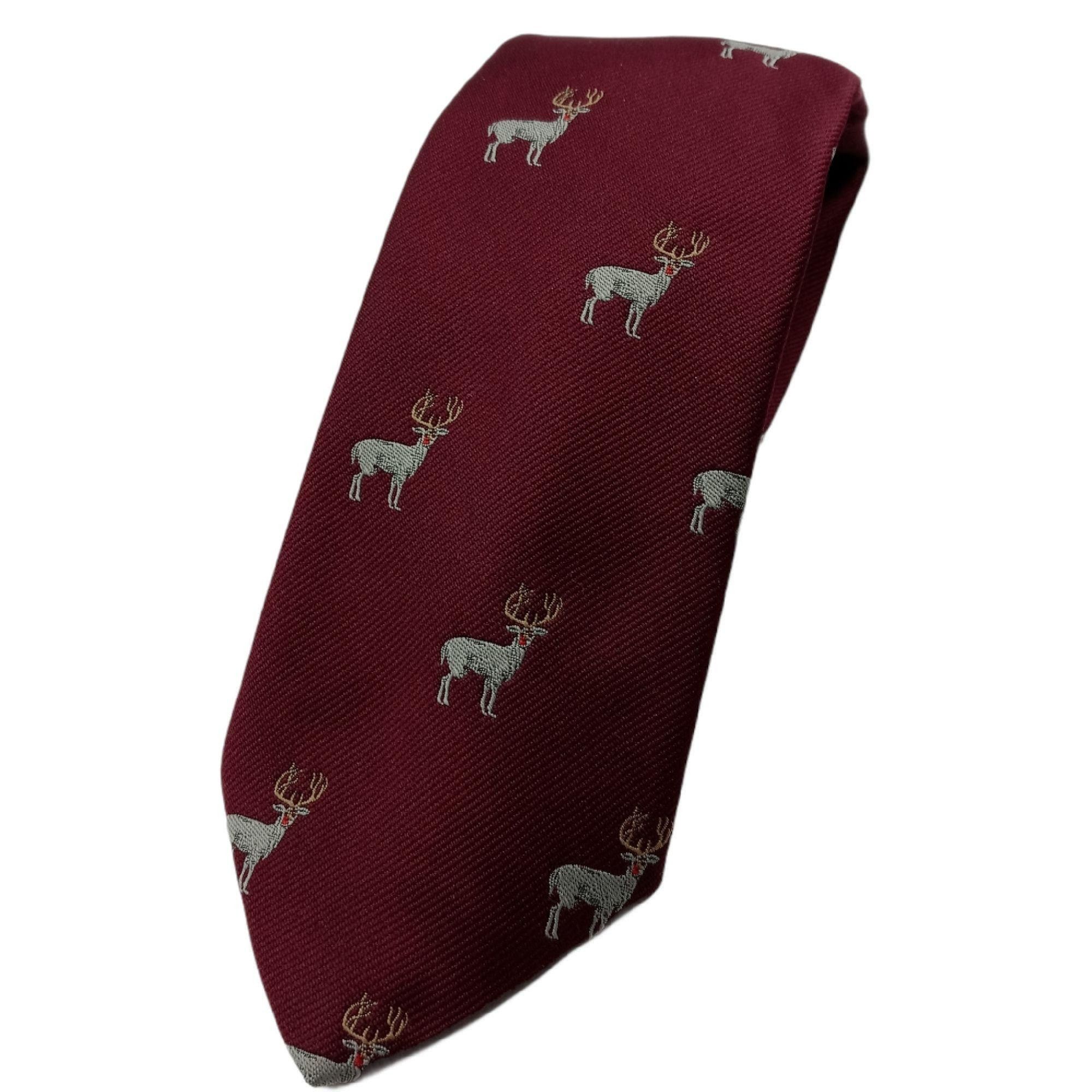 Unlisted Tyler Ties Burgundy Moose Tie Necktie Standard | Grailed