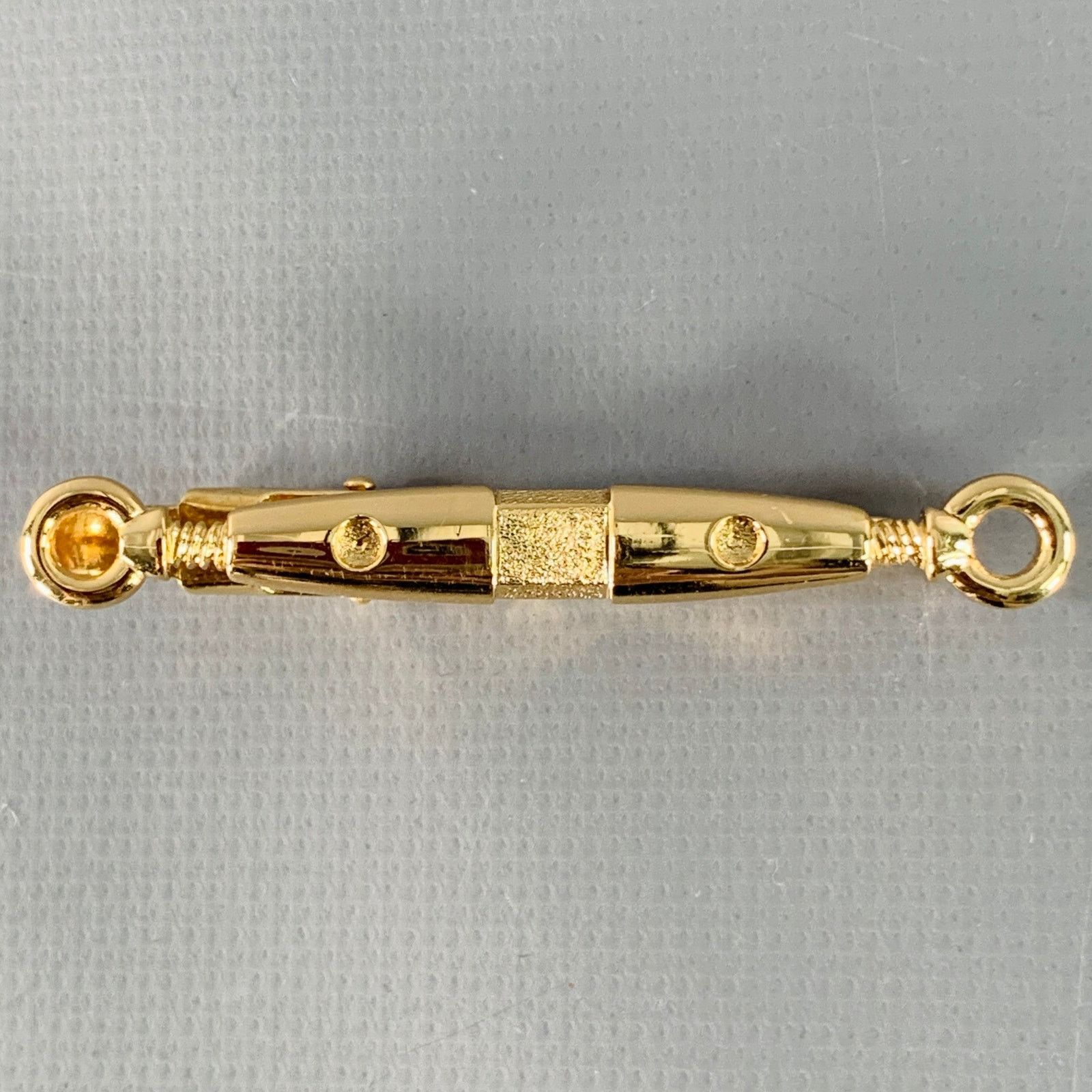 Dior CHRISTIAN DIOR Vintage Gold Textured Metal Tie Clip | Grailed