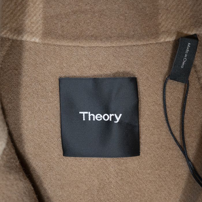 Theory NEW Theory Overlay Coat Jacket Check Print | Grailed