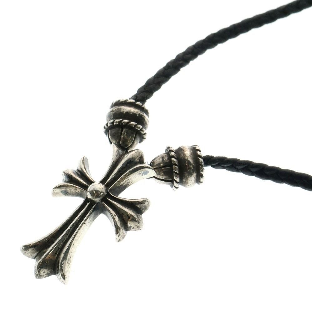Chrome Hearts Chrome Hearts Cross Crimp Leather Blade Necklace | Grailed