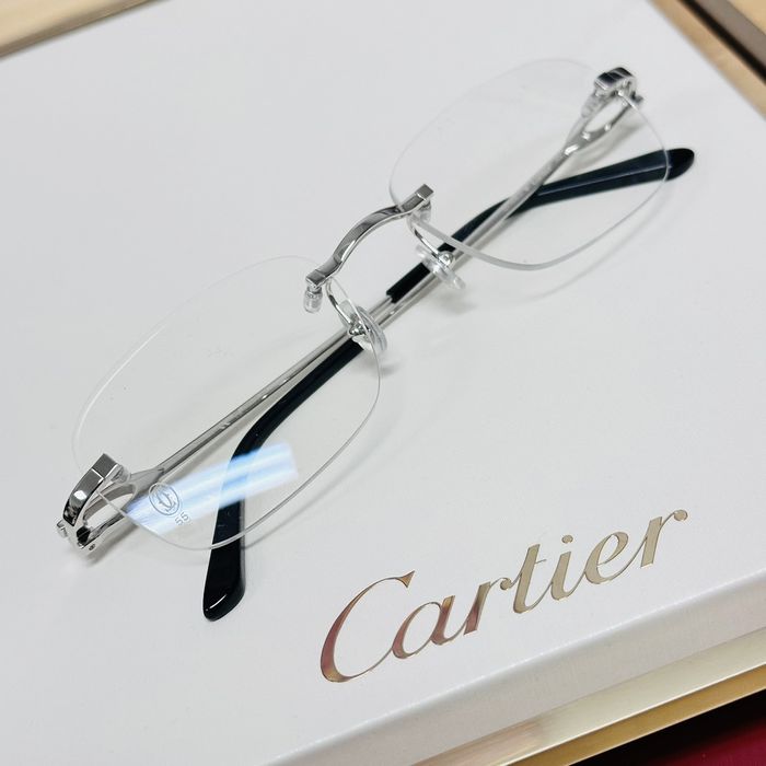Cartier Cartier 2024 Wire Buffs C Decor Rimless Glasses | Grailed