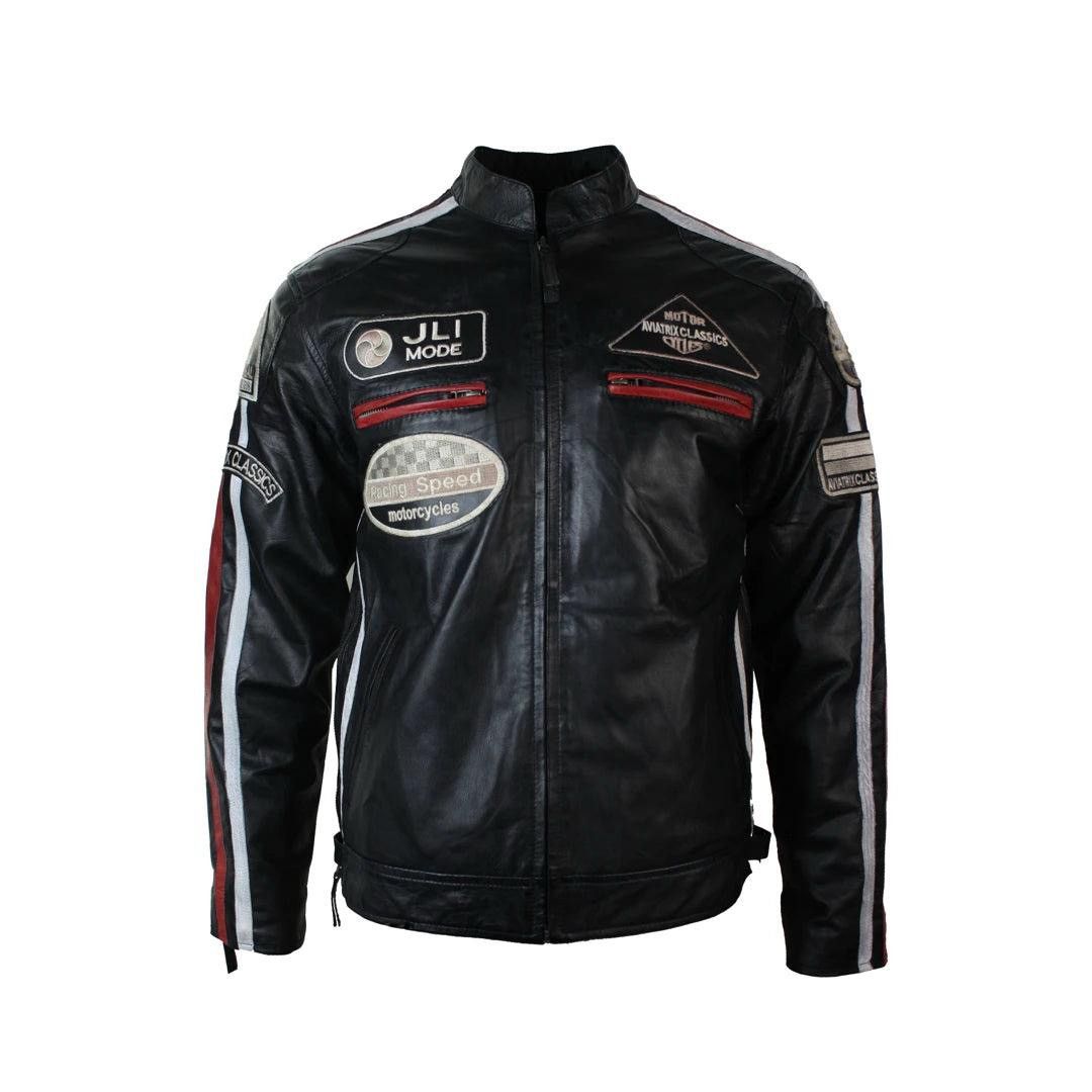 Vintage Aviatrix Men's Biker Jacket – Black Leather | Grailed