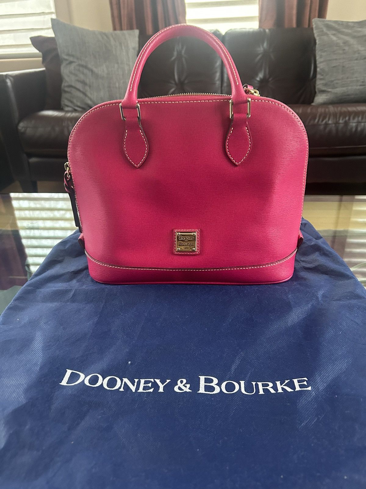 Dooney & Bourke Dooney & Bourke Saffiano Leather Zip Zip Satchel | Grailed