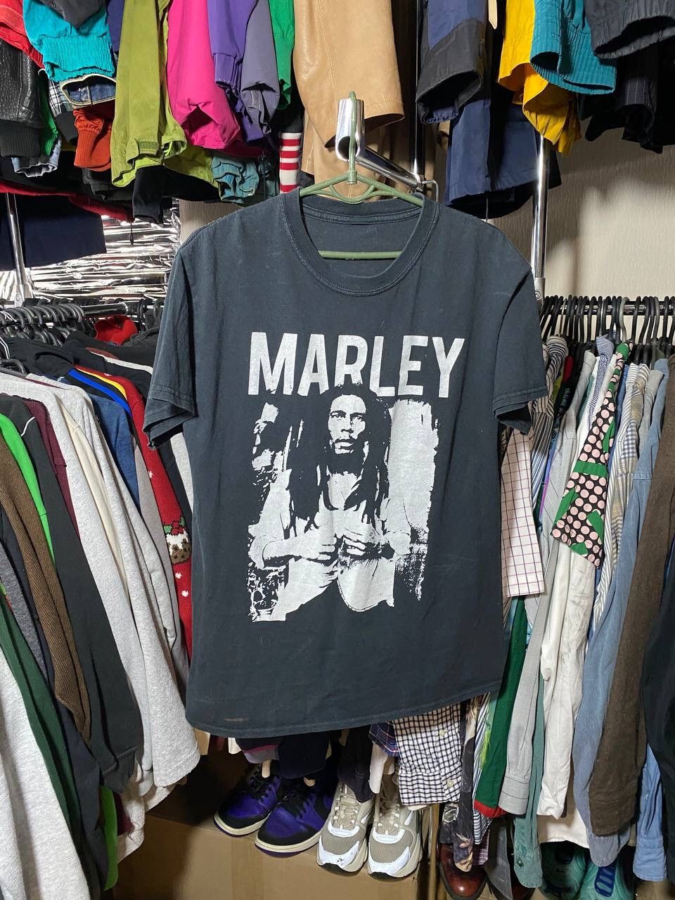 Japanese Brand Vintage Faded black Bob Marley T-shirt | Grailed