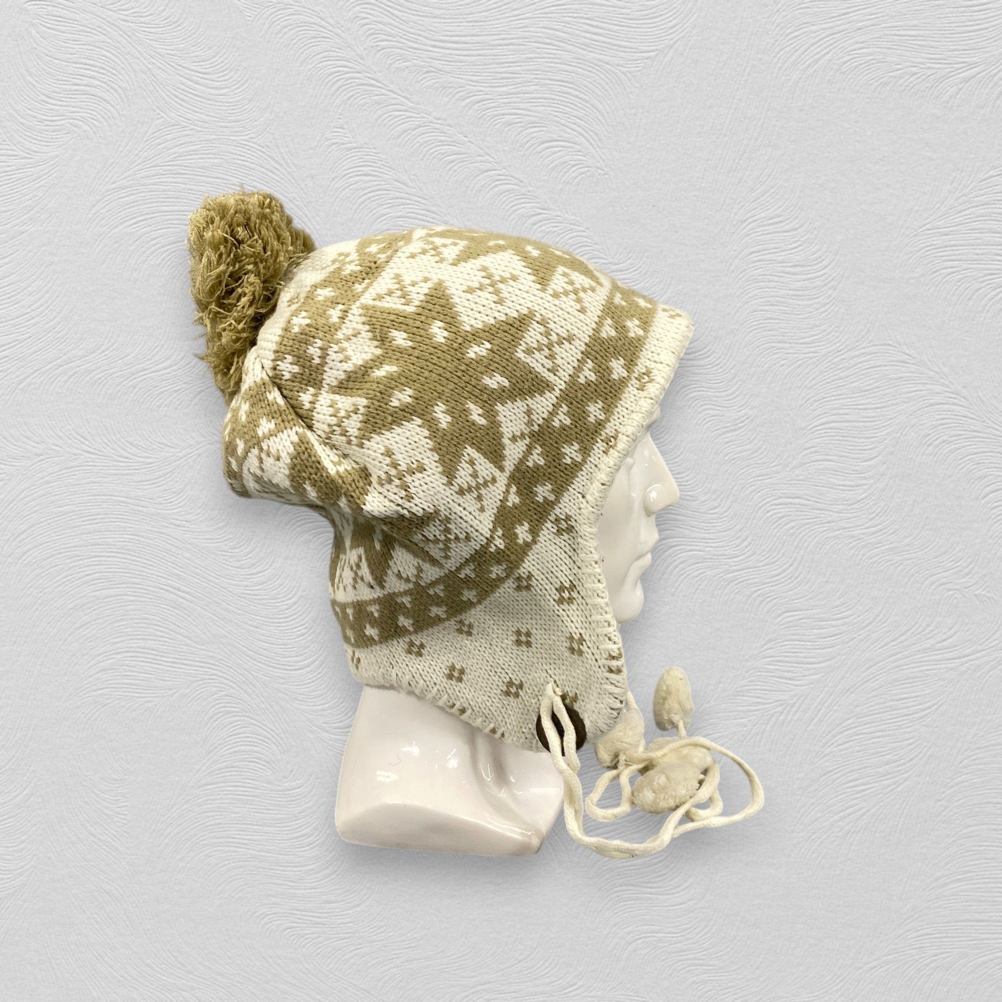 Streetwear Ear Flap Knit Beanie Tibetan -BN784 | Grailed