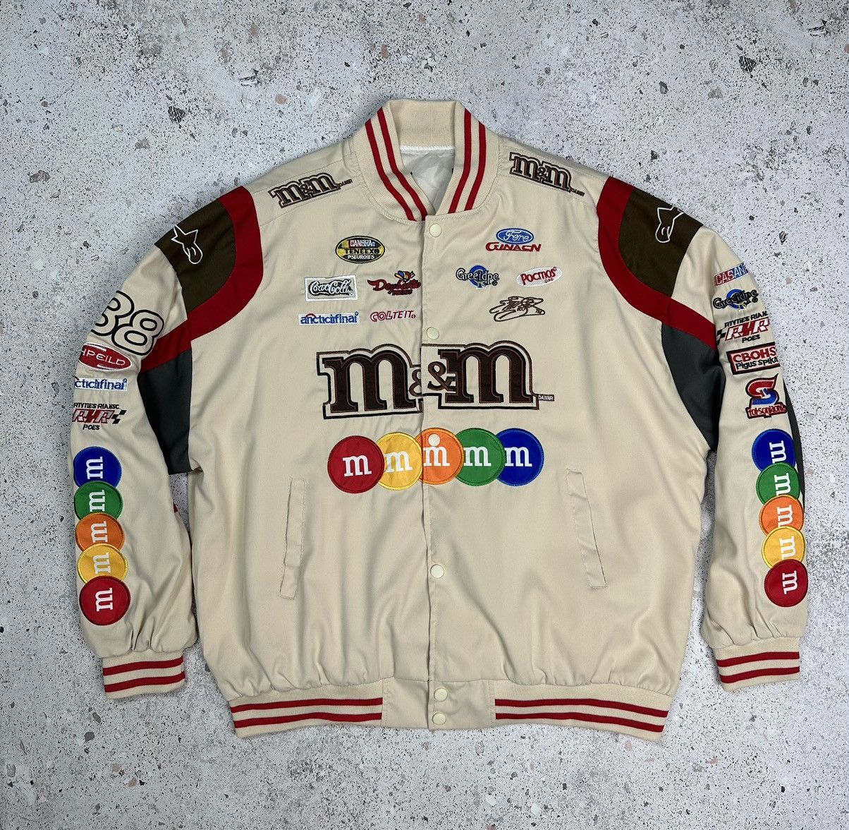 Formula 1 × NASCAR M&M’s Racing Jacket Nascar Y2K F1 Moto Bomber Men ...