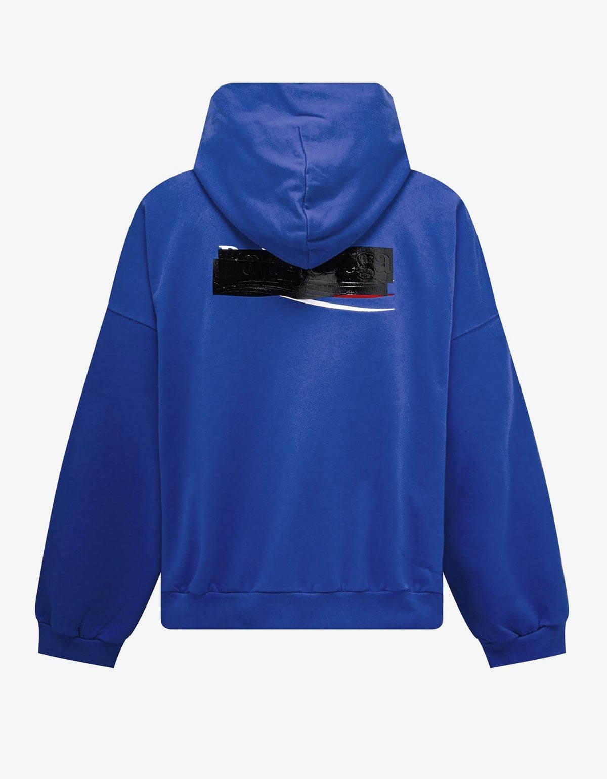 Balenciaga Blue Gaffer Logo Large Hoodie | Grailed