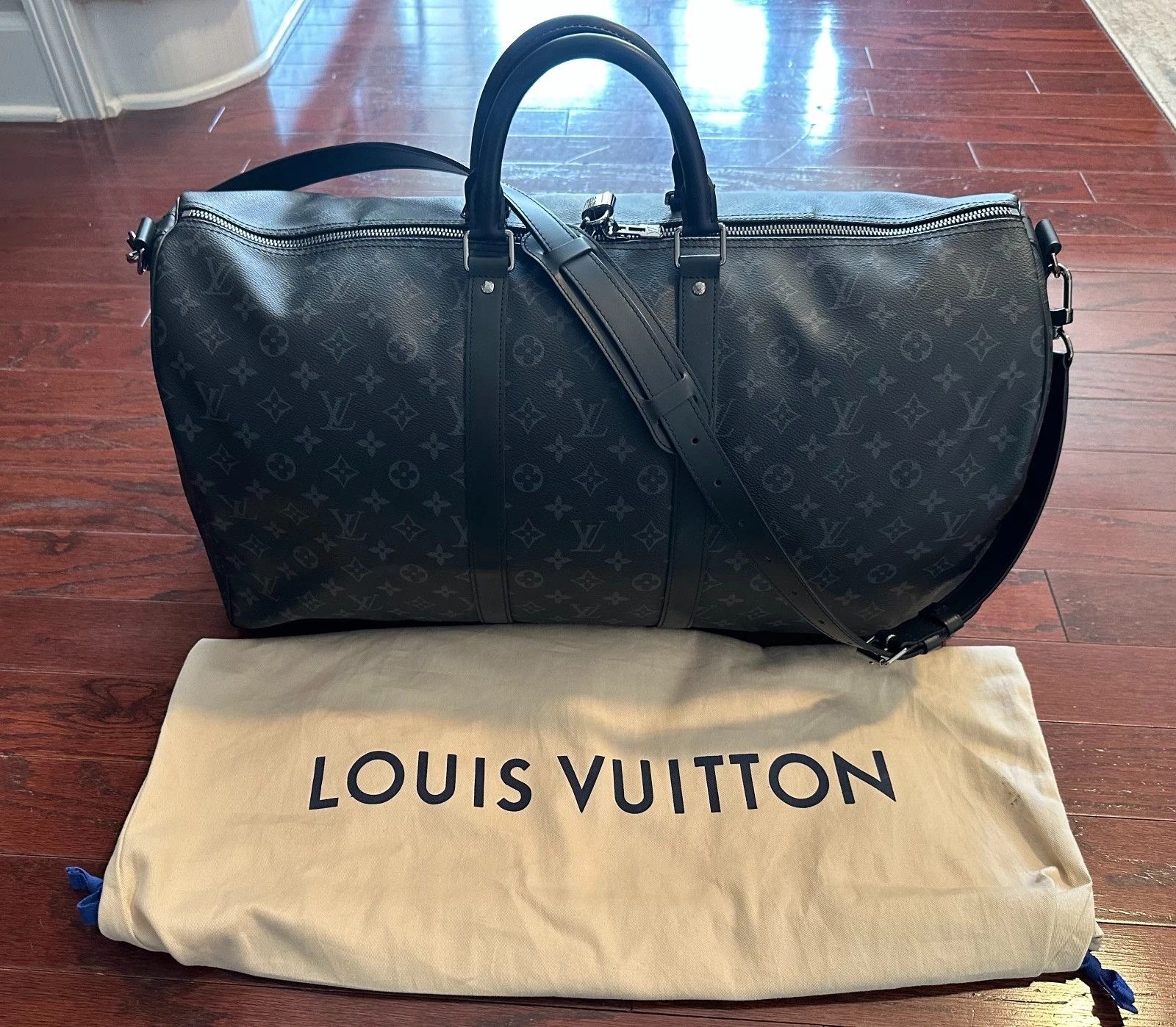 Louis Vuitton Keepall Bandouliere 55 Monogram Eclipse | Grailed