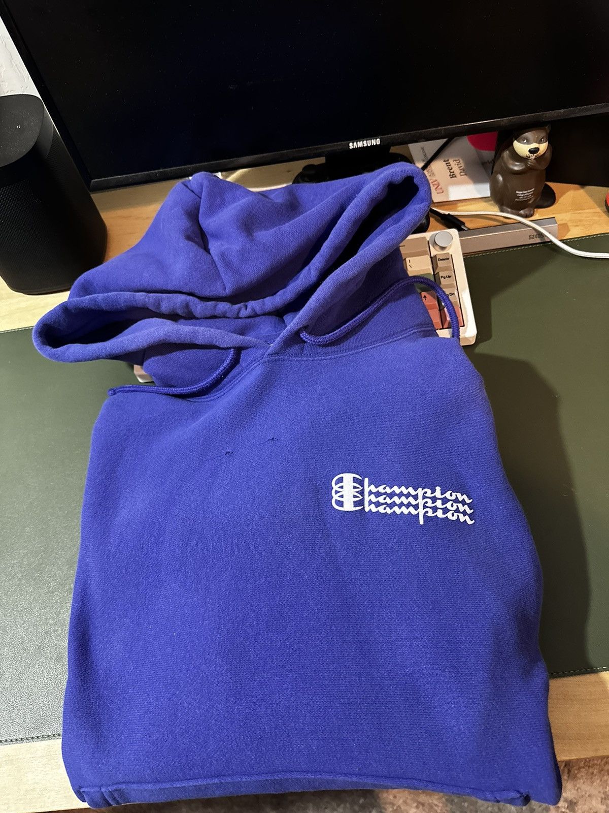 Vintage Champion Reverse Weave “Triple Script” | Grailed