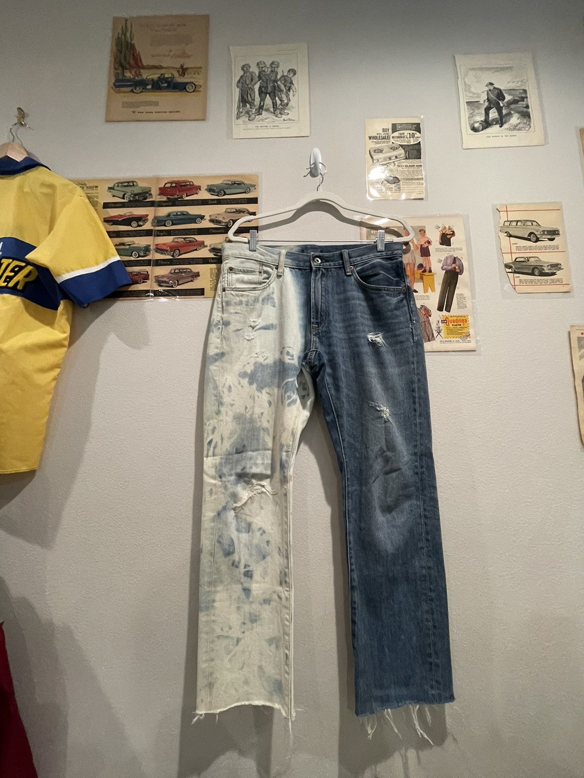 Uniqlo Custom Bleached Uniqlo Denim | Grailed