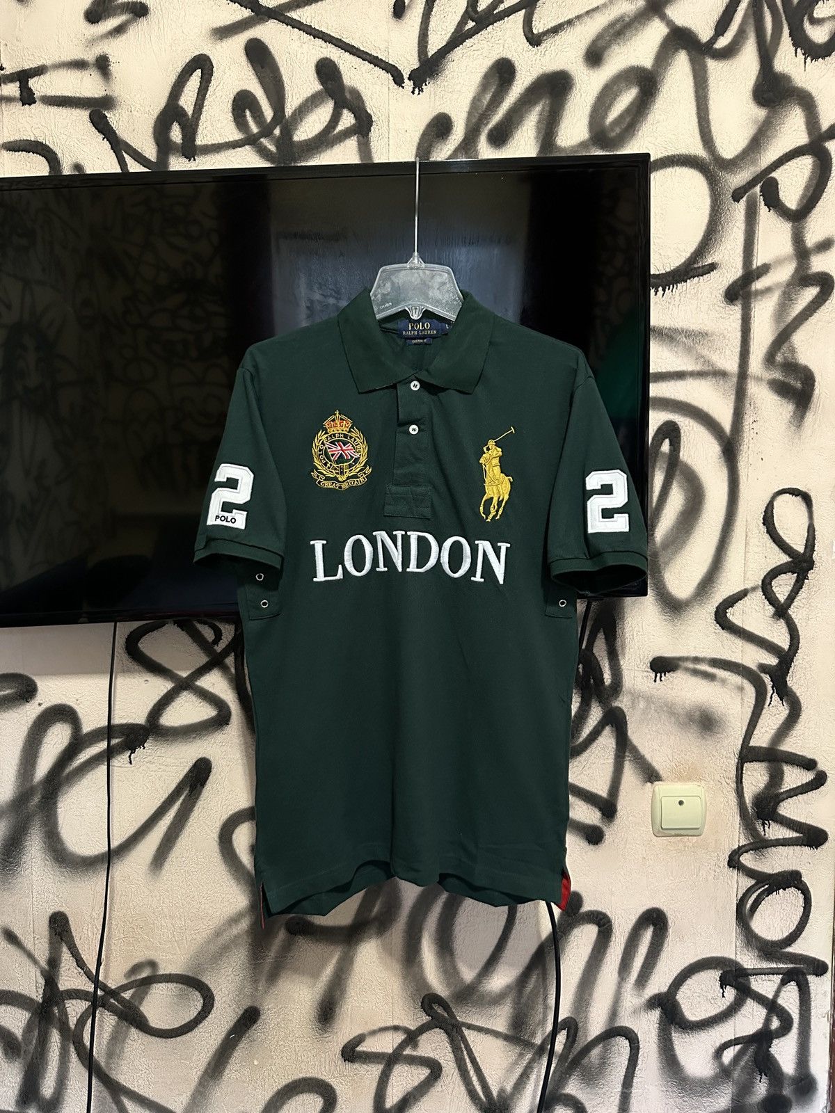 Polo Ralph Lauren × Streetwear × Vintage Polo Ralph Lauren London big pony chief keef y2k swag ...