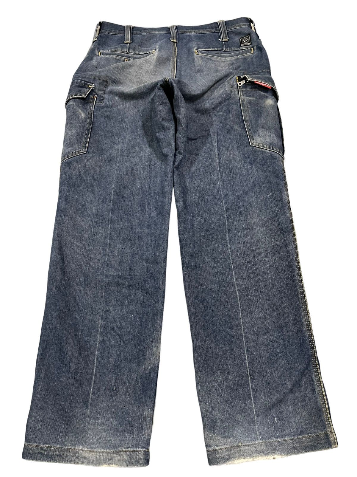 Hype Vintage Japanese Brand Multipocket Cargo Style Baggy Jeans | Grailed