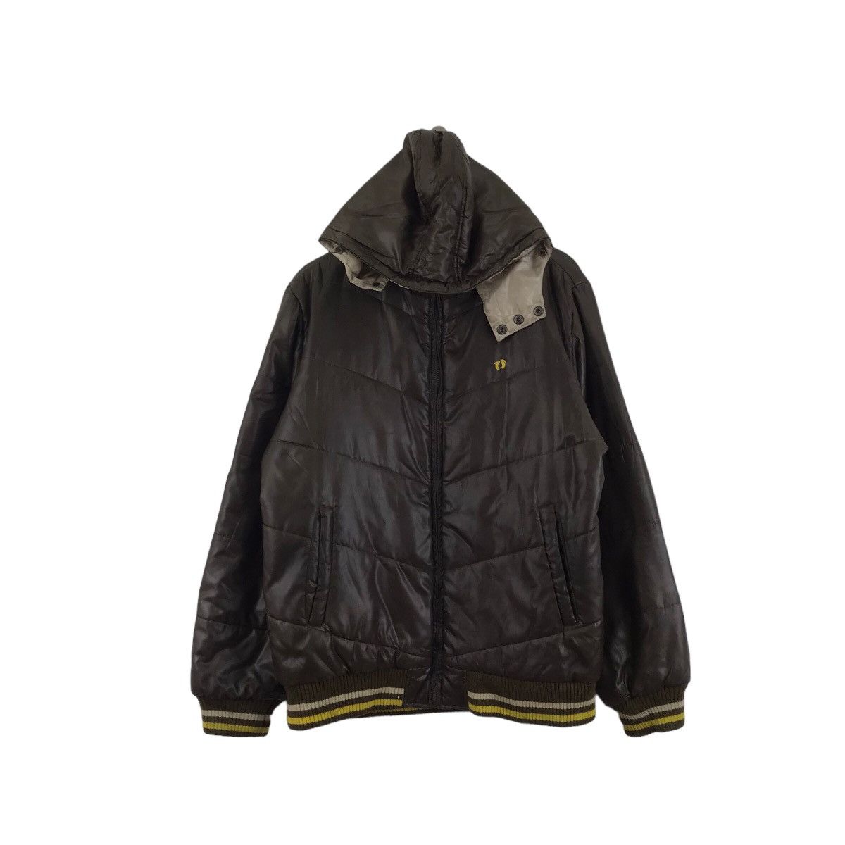 Hang Ten HANG TEN Hawaii USA Mini Embroidered Logo Puffer Hooded | Grailed