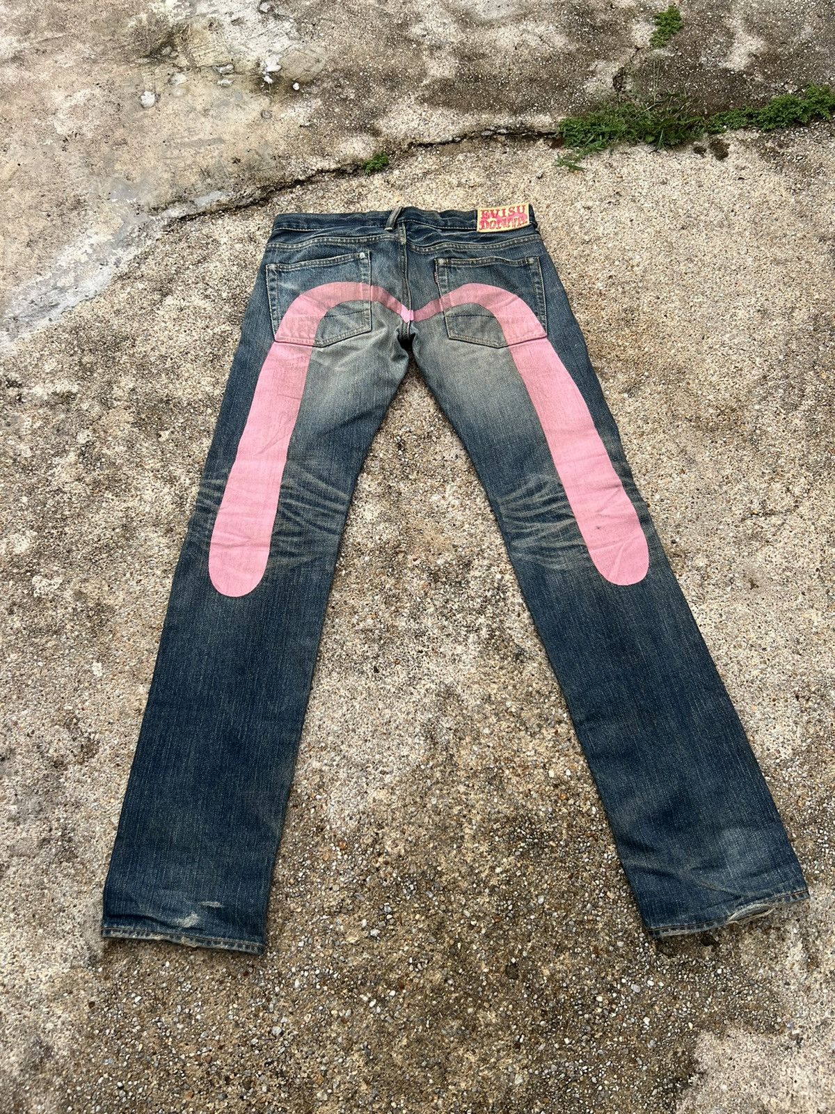 Evisu × Japanese Brand × Streetwear Evisu Donna Pink Daicock Spell Out ...