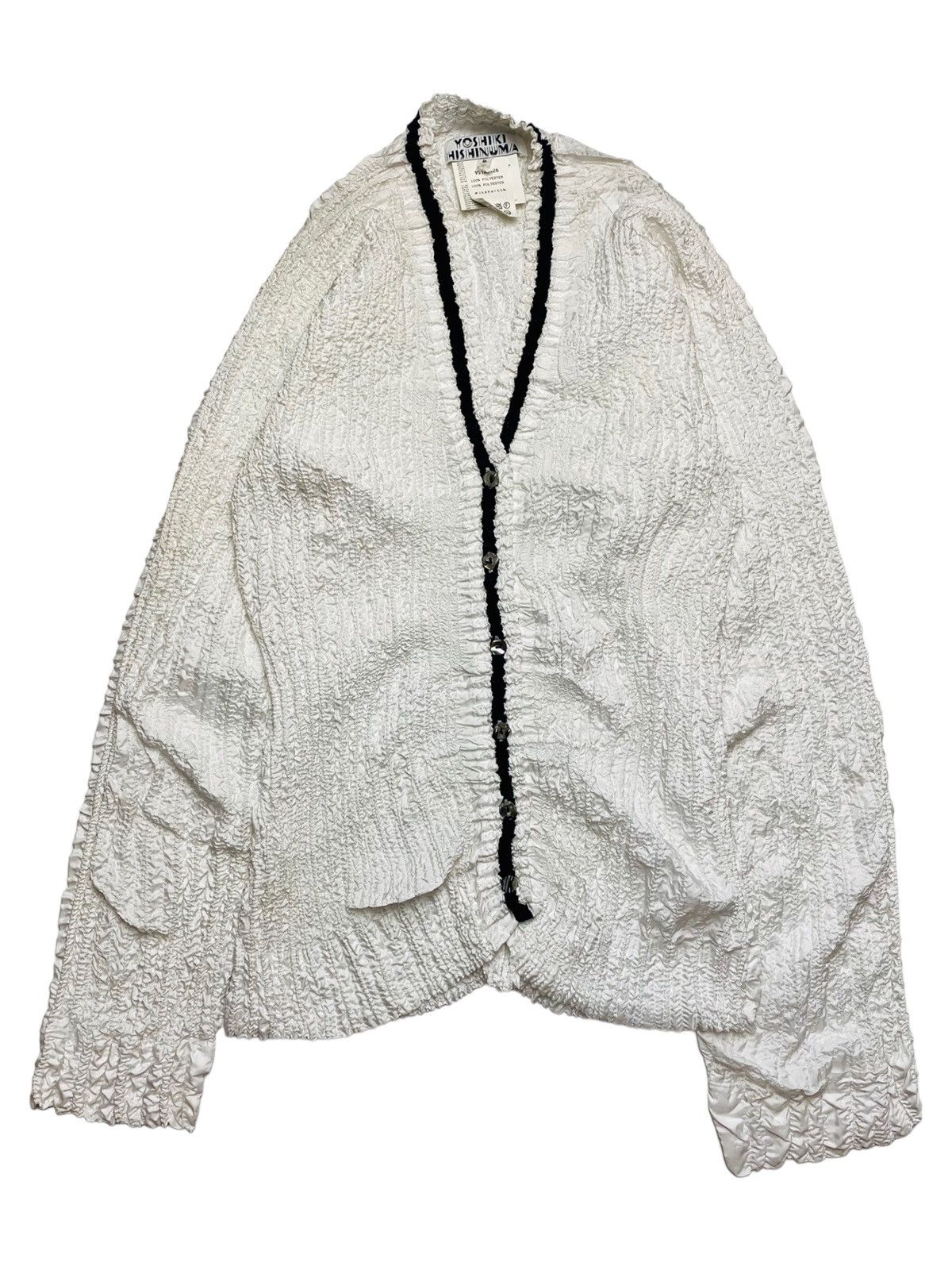 Japanese Brand 2000s Yoshiki Hisinuma - Textured Lightweight Cardigan ...