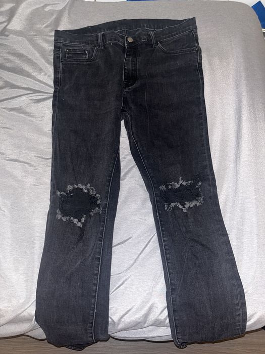 Mnml Black Ripped Mnml Jeans Grailed