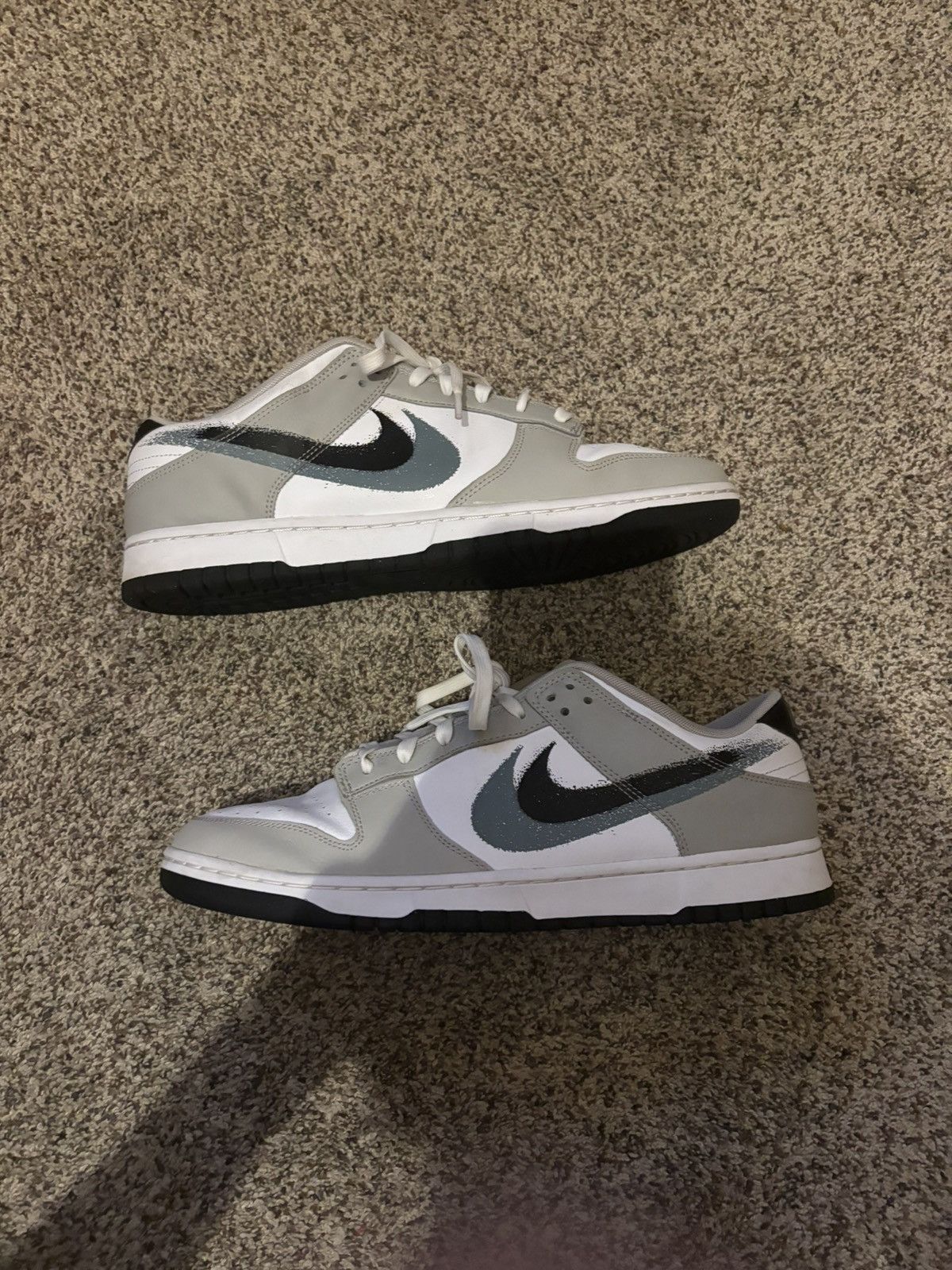 Nike Dunk low spray paint | Grailed