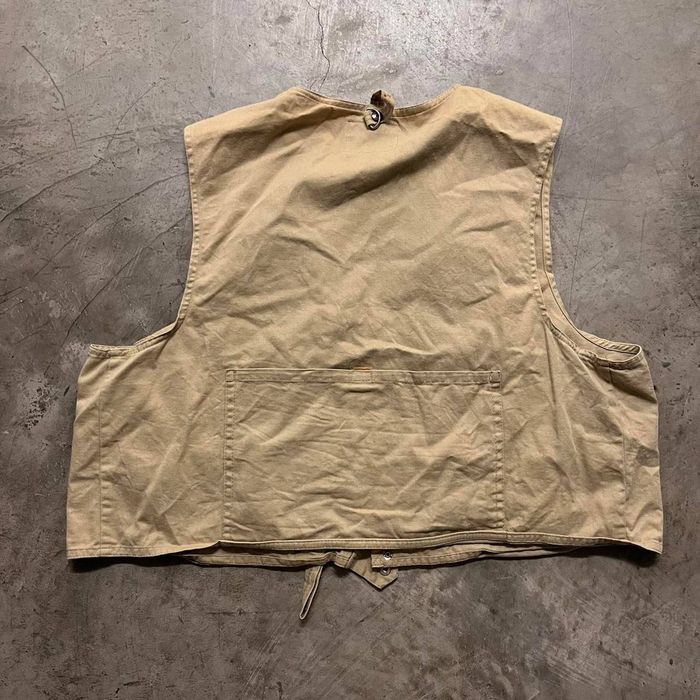 Vintage Vintage 1990s Casual Cropped Hunting Utility Vest Tan Large ...