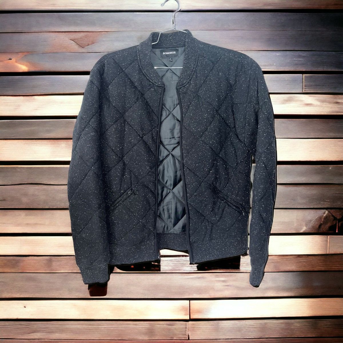 Bonobos Bonobos Full Zip Mens Medium Quilted Bomber Jacket | Grailed