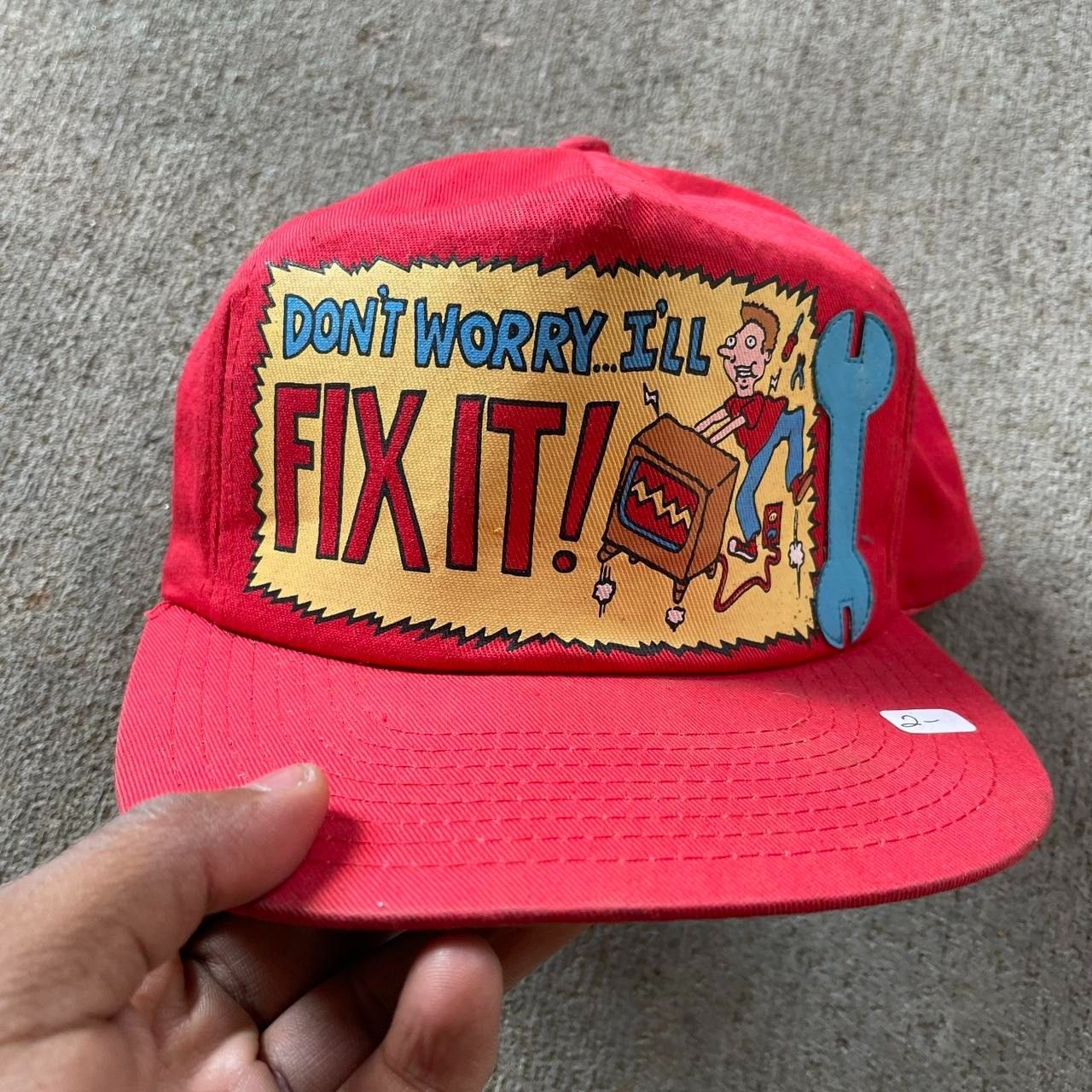Vintage Vintage 1980s Don’t Worry I’ll Fix It! Humor SnapBack Hat | Grailed