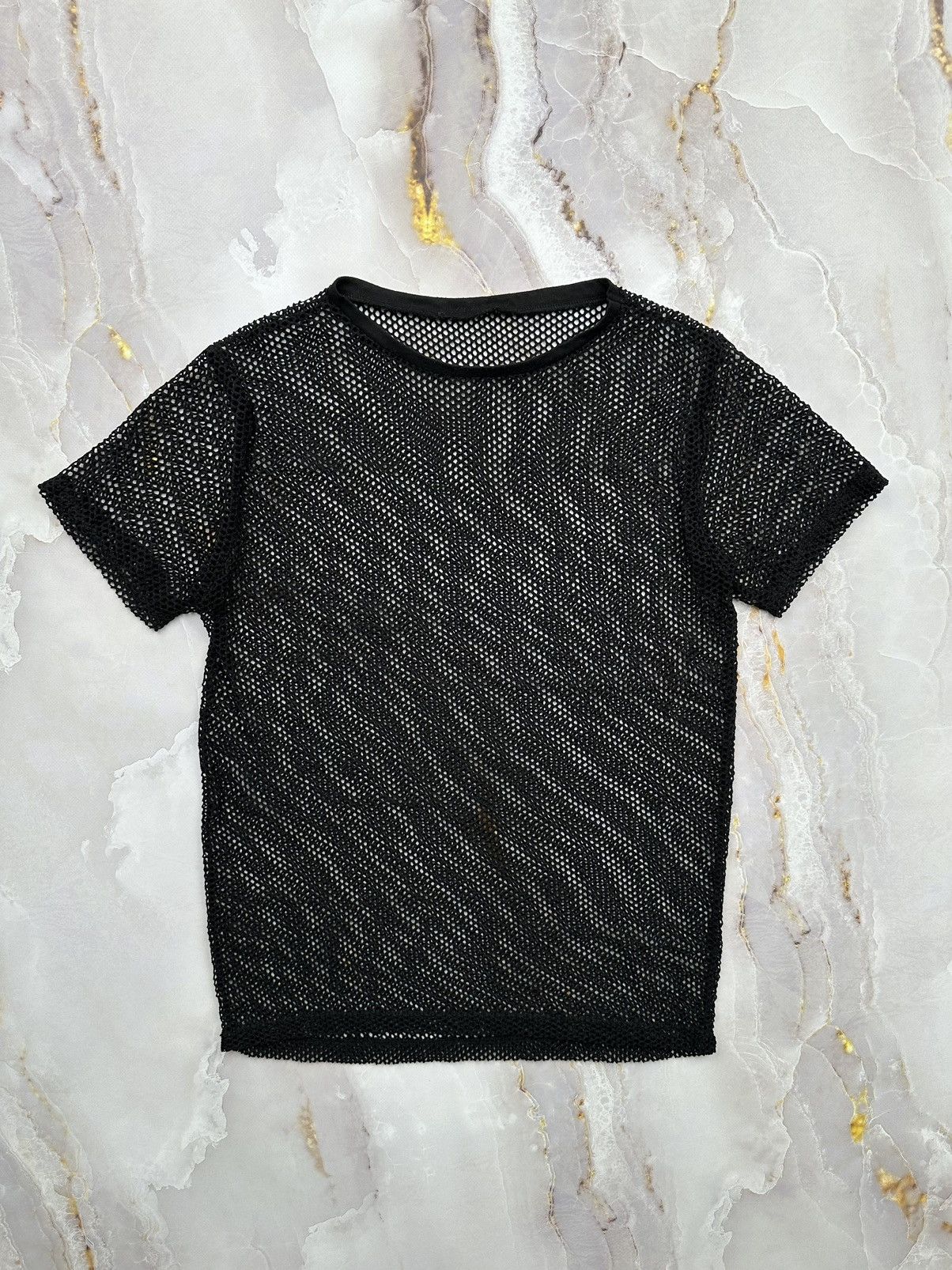 Avant Garde × Japanese Brand × Vintage Vintage Mesh Fish Net T-Shirt ...