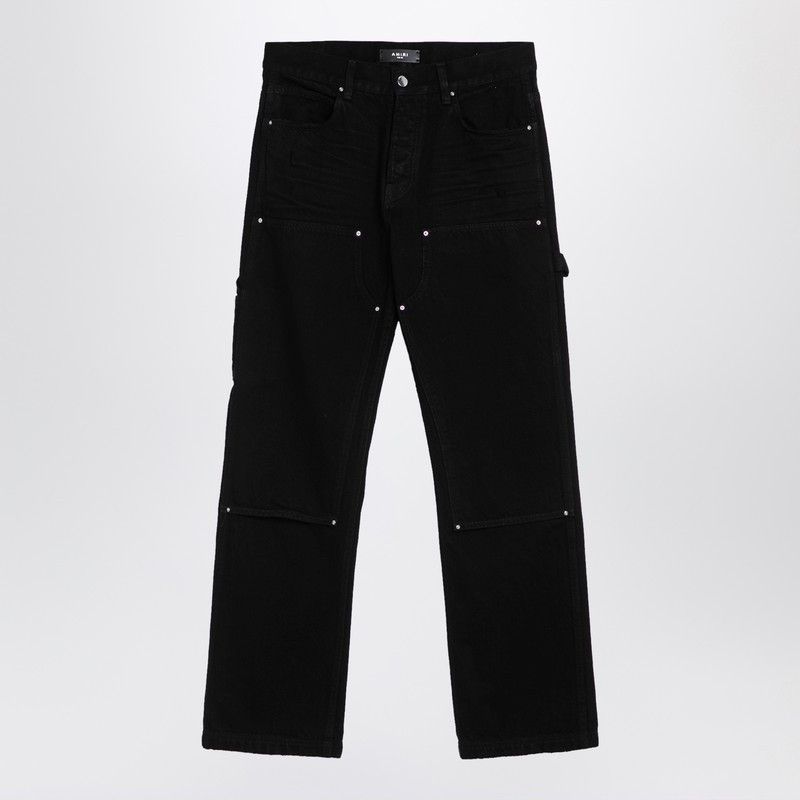 Amiri Amiri Straight Jeans With Rips Antique Indigo | Grailed