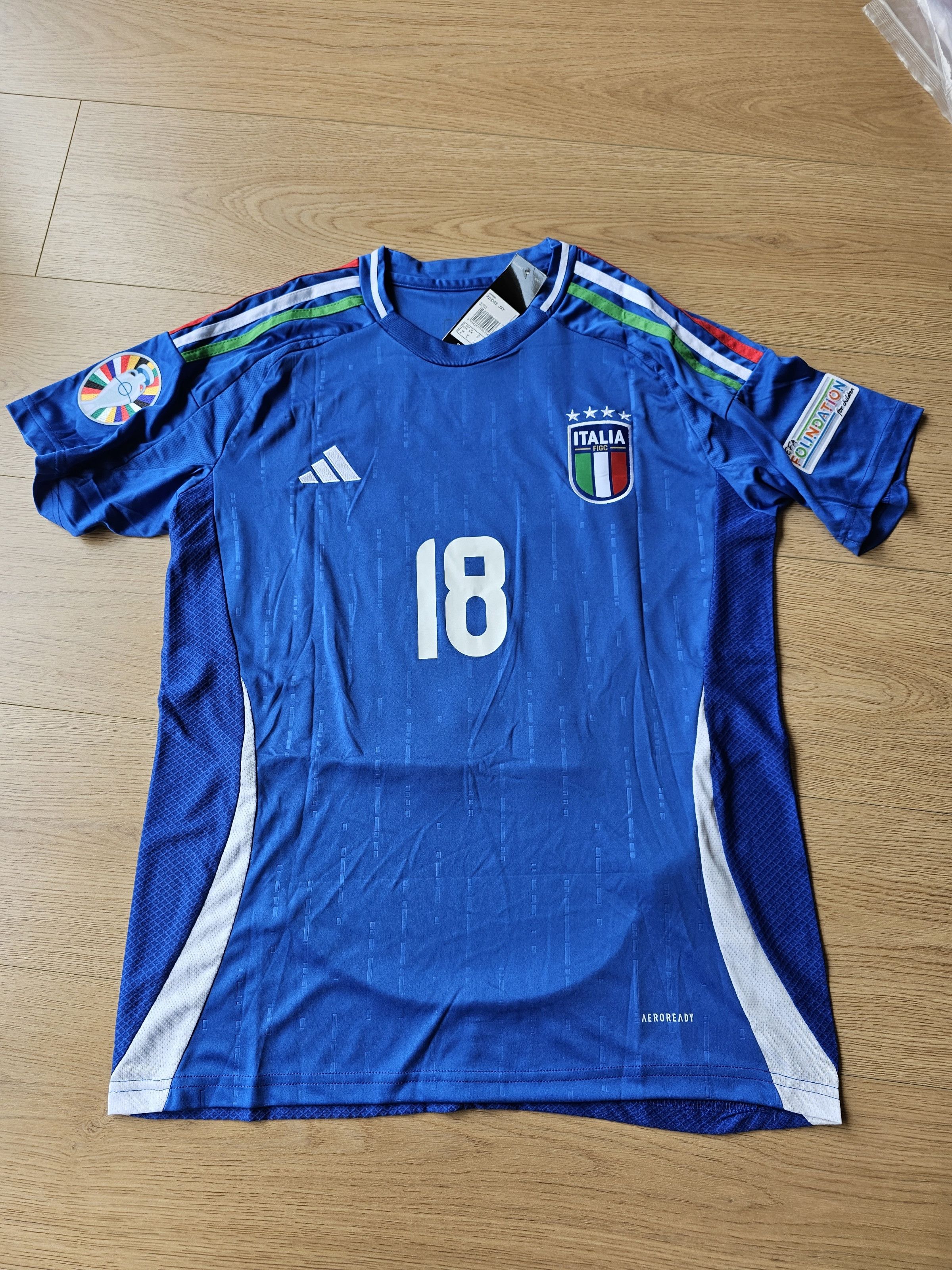 Fifa World Cup 2024 Euro Cup Italy #18 Nicolò Barella Jersey | Grailed