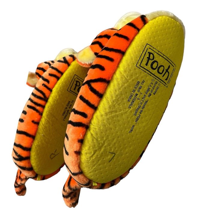 Disney Vintage 90s TIGGER Plush Disney Winnie The Pooh Slippers | Grailed