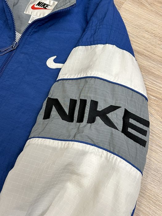 Nike 90s Vintage Nike Big Swoosh Logo Retro Jacket | Grailed