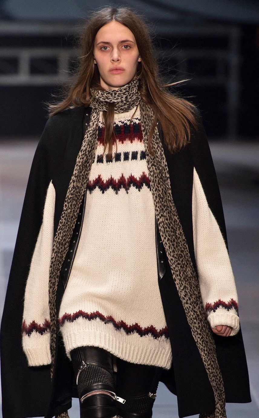 Hedi Slimane × Saint Laurent Paris FW13 Runway Cashmere Longline Fair ...