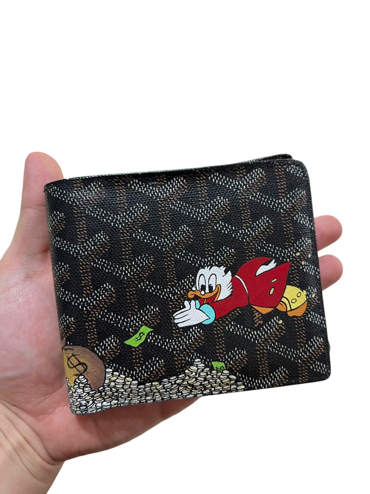 Goyard Goyard Florentin Bifold Wallet Custom Painting Donald Duck | Grailed