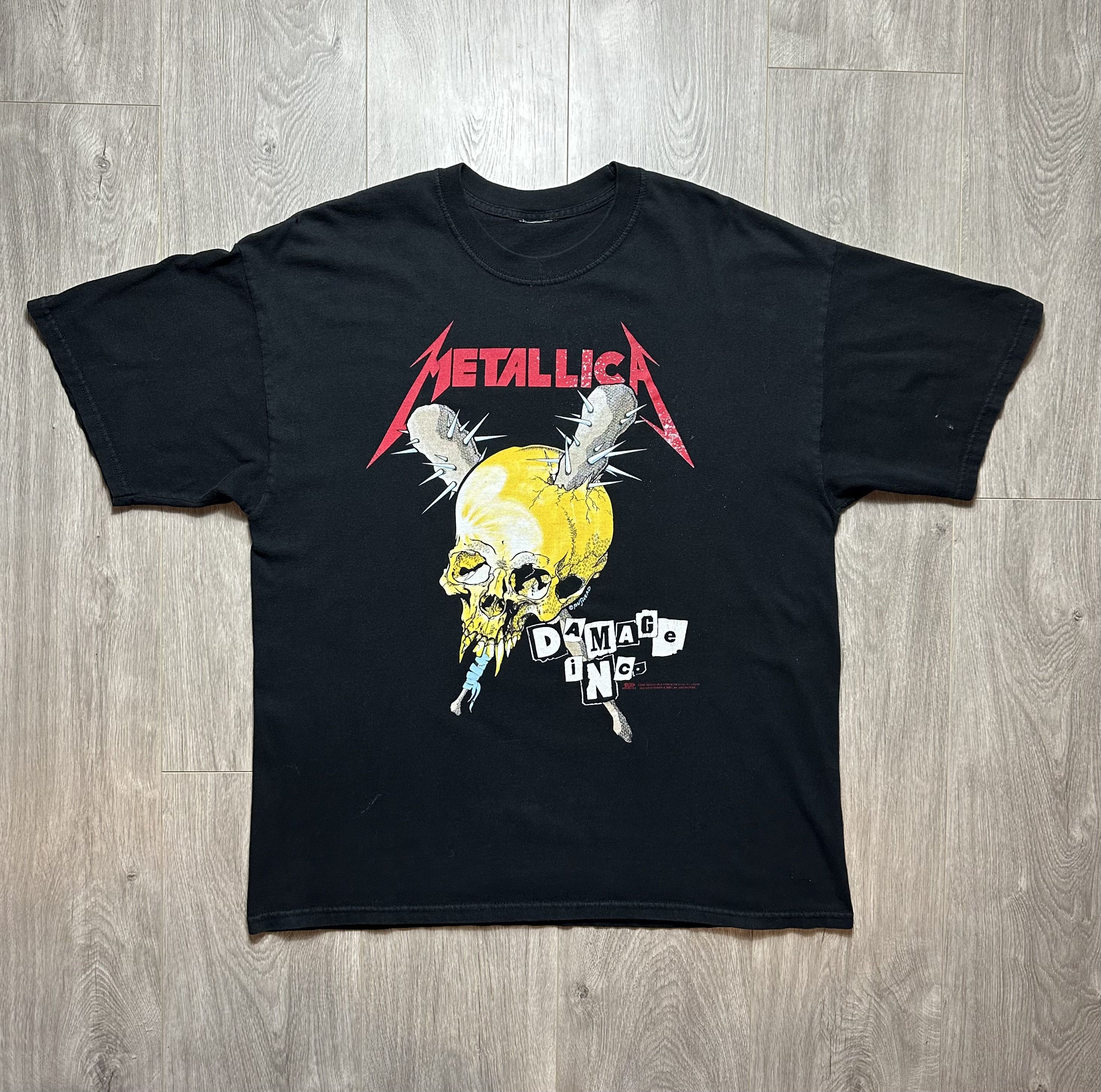 Vintage Vintage Metallica Damage Inc Tour Pushead Giant Licensed | Grailed