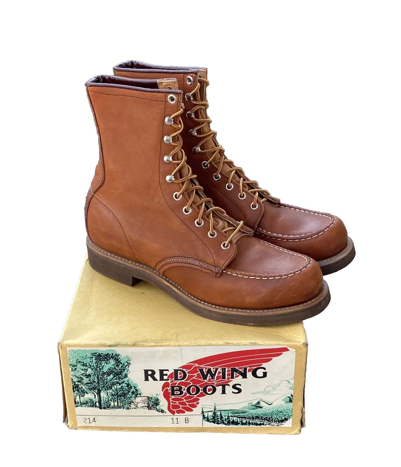 Red Wing RED WING Vintage Model 214 Boots Size 11 USA Heritage RARE ...