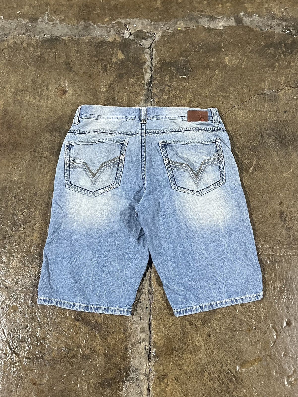 Vintage Crazy Y2K Affliction Style Jorts Faded Grunge Skater Shorts ...